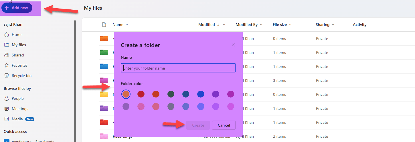 Adding Colored Folders in SharePoint Online and OneDrive - Sajid Khan's ...