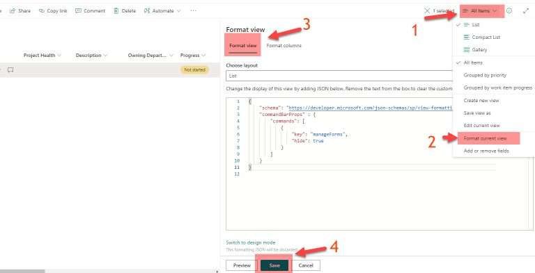 Disable ‘Forms’ from SharePoint List toolbar - Sajid Khan's Blog